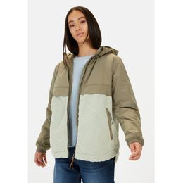 Camel Active Teddyjacke mit Kapuze in Salbei | Gr.: 36