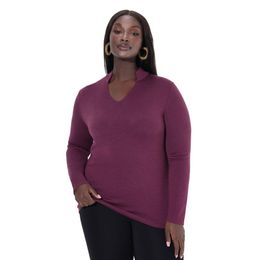 Ulla Popken Pullover in beere | Gr.: 50-52