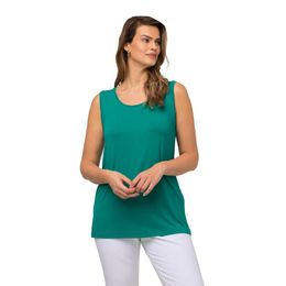 Ulla Popken Strick-Top in gr&uuml;nblau | Gr.: 58-60
