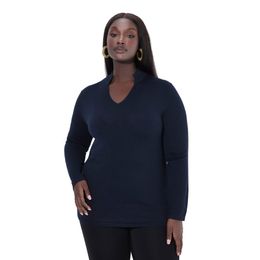 Ulla Popken Pullover in dunkles marine | Gr.: 46-48