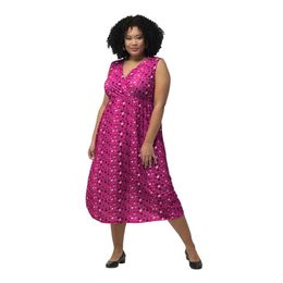 Ulla Popken Kleid in fuchsia pink | Gr.: 62/64