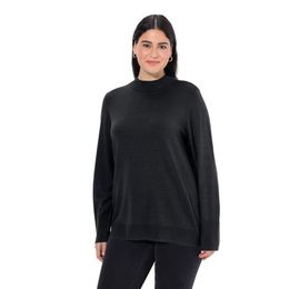 Ulla Popken Pullover in schwarz | Gr.: 54-56