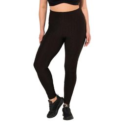 Ulla Popken Leggings in schwarz | Gr.: 58-60