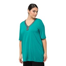 Ulla Popken Shirt in t&uuml;rkis | Gr.: 50-52