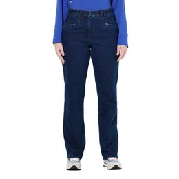 Ulla Popken Jeans in dark blue denim | Gr.: 42 - Kurzgr&ouml;&szlig;e