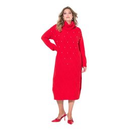 MIAMODA Kleid in neon rot | Gr.: 58-60