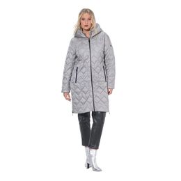 Ulla Popken Mantel in mittelgrau | Gr.: 50-52