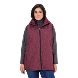 Ulla Popken Weste in dunkel kirschrot | Gr.: 46-48