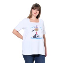 Ulla Popken Shirt in schneewei&szlig; | Gr.: 42-44