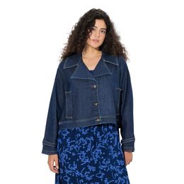 Ulla Popken Jeansjacke in blue denim | Gr.: 54-56