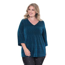 MIAMODA Shirt in dunkelpetrol | Gr.: 44