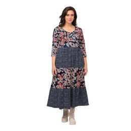 Ulla Popken Kleid in dunkelblau | Gr.: 50-52