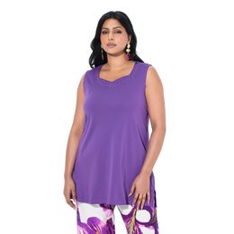 Ulla Popken Strick-Top in violett | Gr.: 50-52