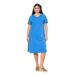 Ulla Popken Jerseykleid in petrolblau | Gr.: 58-60