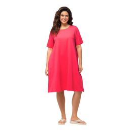 Ulla Popken Jerseykleid in hibiskusrot | Gr.: 50-52