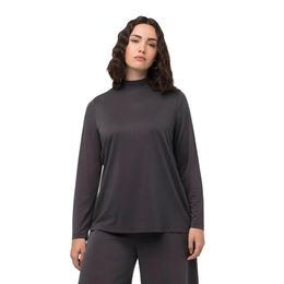 Ulla Popken Longsleeve in asphaltgrau | Gr.: 46-48