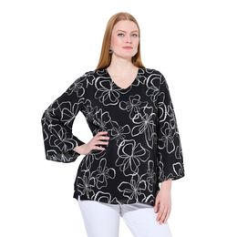 Ulla Popken Bluse in schwarz | Gr.: 50-52