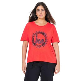 Ulla Popken Shirt in hellrot | Gr.: 54-56