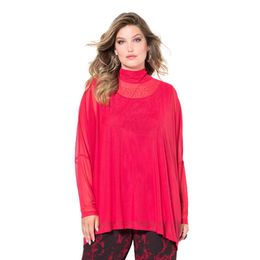 MIAMODA Bluse in neon rot | Gr.: 54-56