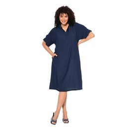 Ulla Popken Kleid in marine | Gr.: 54-56