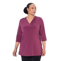 Ulla Popken Longshirt in weinrot | Gr.: 62/64