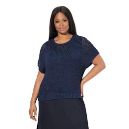 Ulla Popken Pullover in dunkles marine | Gr.: 54-56