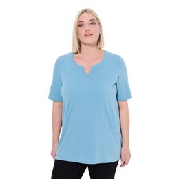 Ulla Popken Shirt in helles petrol | Gr.: 54-56