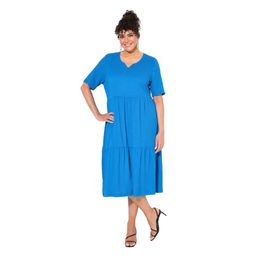 Ulla Popken Midikleid in royalblau | Gr.: 46-48