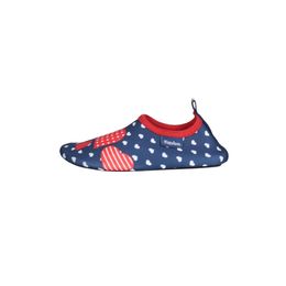 Playshoes Barfu&szlig;-Schuh Herzchen in Marine | Gr.: 18/19
