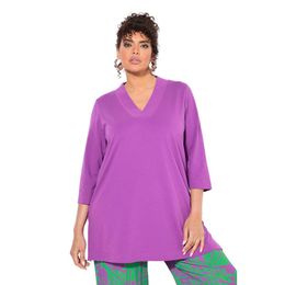 Ulla Popken Shirt in violett | Gr.: 54-56