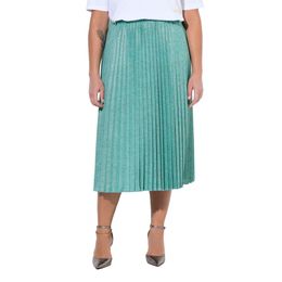 MIAMODA Plisseerock in jade | Gr.: 58-60