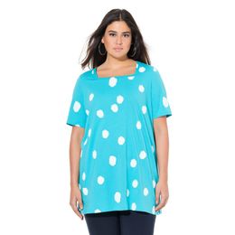 Ulla Popken Shirt in tiefes aqua | Gr.: 50-52