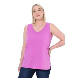 Ulla Popken Strick-Top in k&uuml;hles pink | Gr.: 50-52