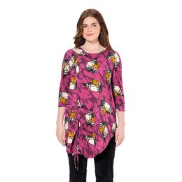 Ulla Popken Longshirt in fuchsia | Gr.: 50-52