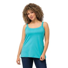 Ulla Popken Strick-Top in tiefes aqua | Gr.: 62/64