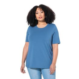 Ulla Popken Shirt in denimblau | Gr.: 42-44