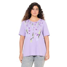Ulla Popken Shirt in lavendel | Gr.: 42-44