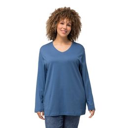 Ulla Popken Shirt in denimblau | Gr.: 66-68