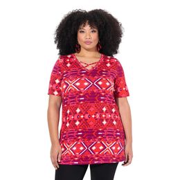 Ulla Popken Longshirt in lychee | Gr.: 66-68