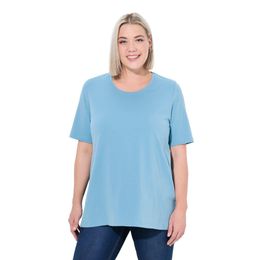 Ulla Popken Shirt in helles petrol | Gr.: 54-56