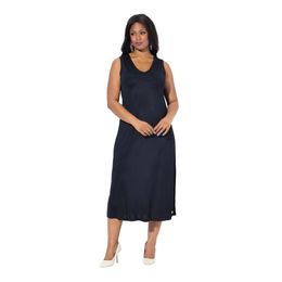 Ulla Popken figurbetontes Kleid in dunkles marine | Gr.: 54-56