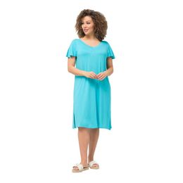 Ulla Popken Kleid in tiefes aqua | Gr.: 46-48