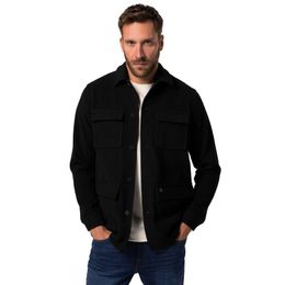 JP1880 &Uuml;bergangsjacke in schwarz | Gr.: 5XL