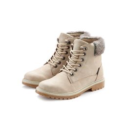 Lascana Stiefelette in beige | Gr.: 37