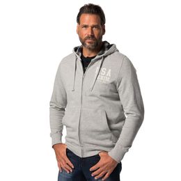JP1880 Sweatjacke in dunkelgrau melange | Gr.: XL