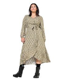 Studio Untold Kleid in palmen gr&uuml;n | Gr.: 54-56