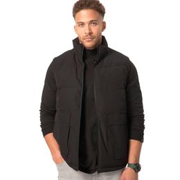 STHUGE Steppweste in schwarz | Gr.: 6XL