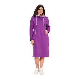 Ulla Popken Kleid in dunkles violett | Gr.: 50-52