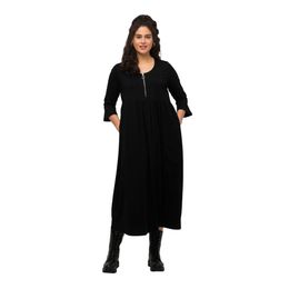 Ulla Popken Jerseykleid in schwarz | Gr.: 54-56