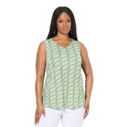 Ulla Popken Strick-Top in erbse | Gr.: 46-48